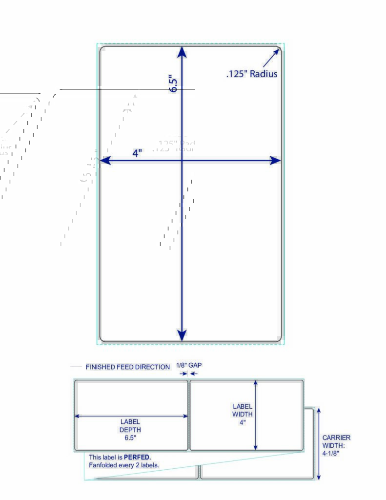 4" X 6.5" PolyMatte (PMDT) Label - Barcode Labels