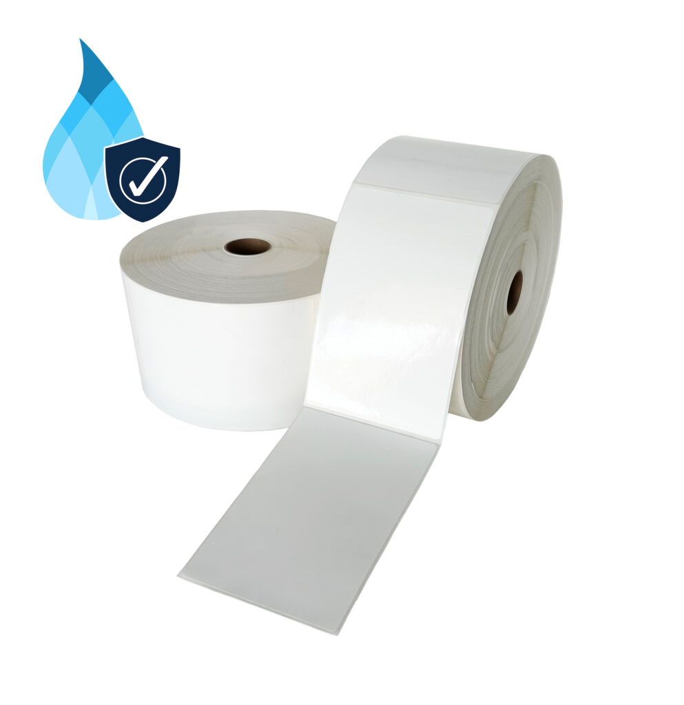 4" X 6.5" PolyMatte Direct Thermal UV Shield Label, 0.75” Core ...