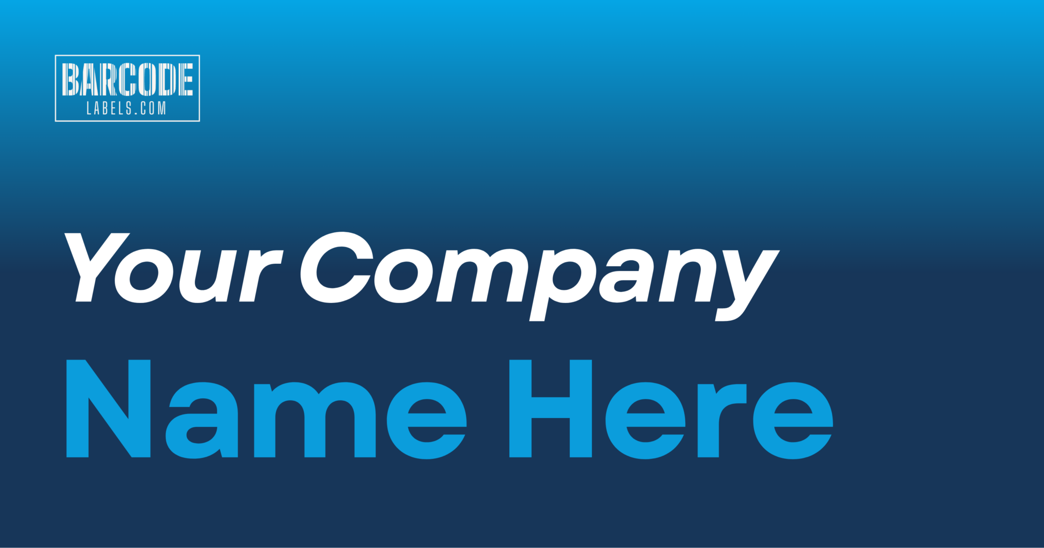 Sample Digital Catalog Page - Barcode Labels